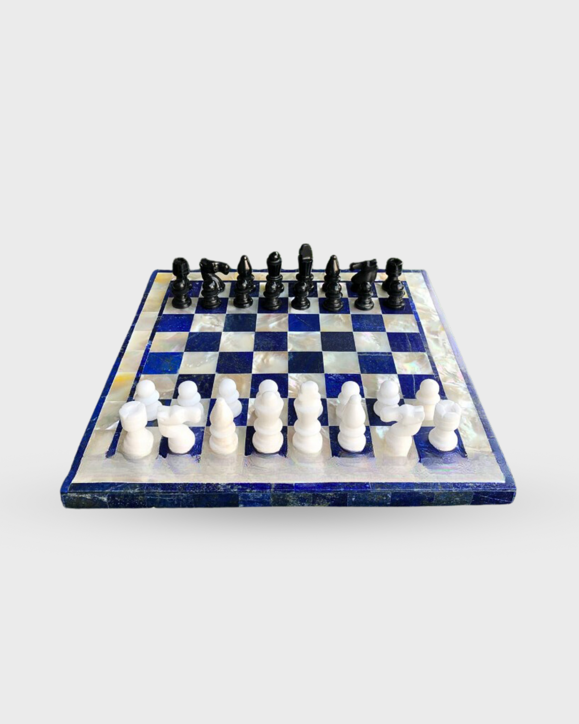 Lapis Lazuli Chess Set – JIAJIA