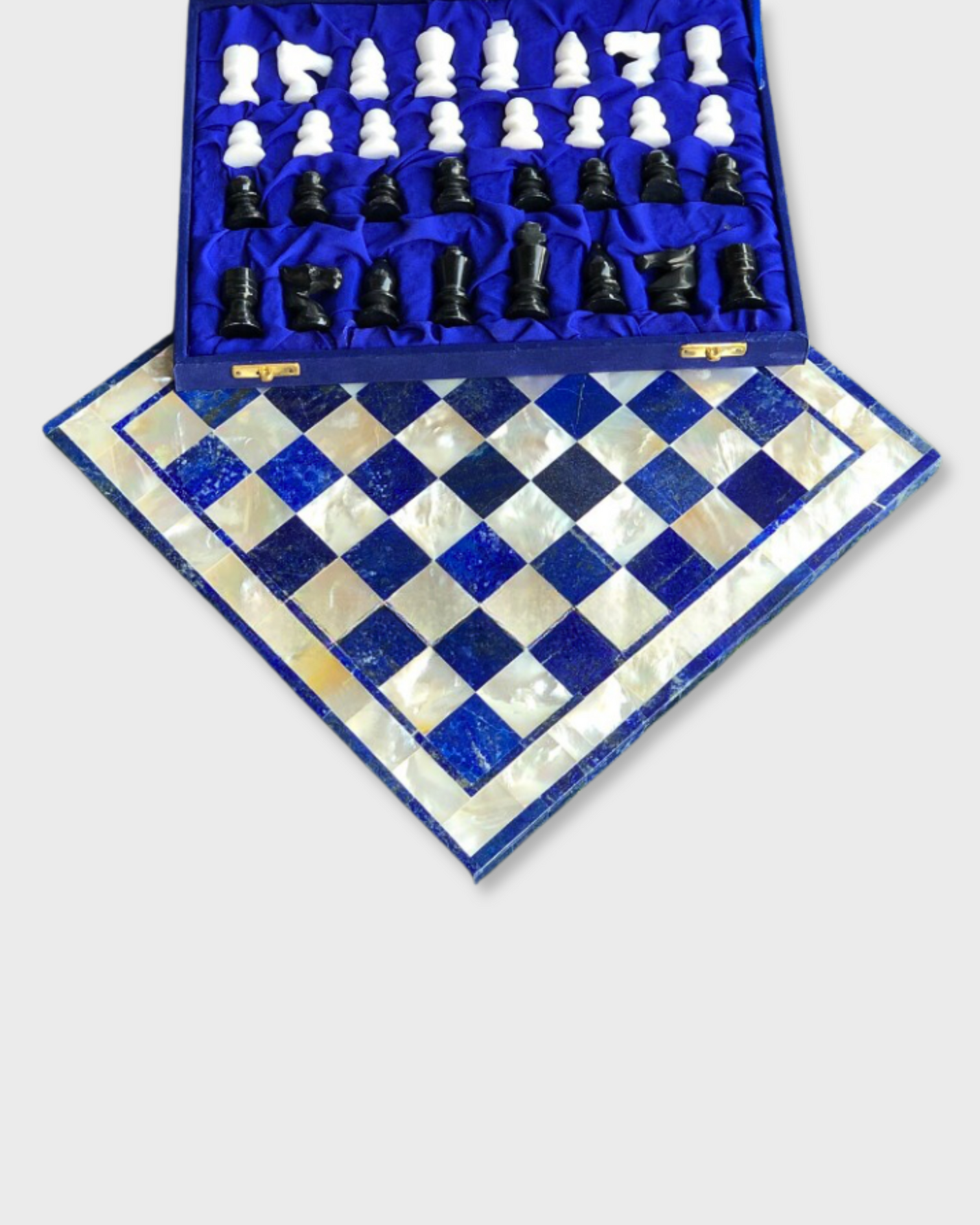 Lapis Lazuli Chess Set – JIAJIA